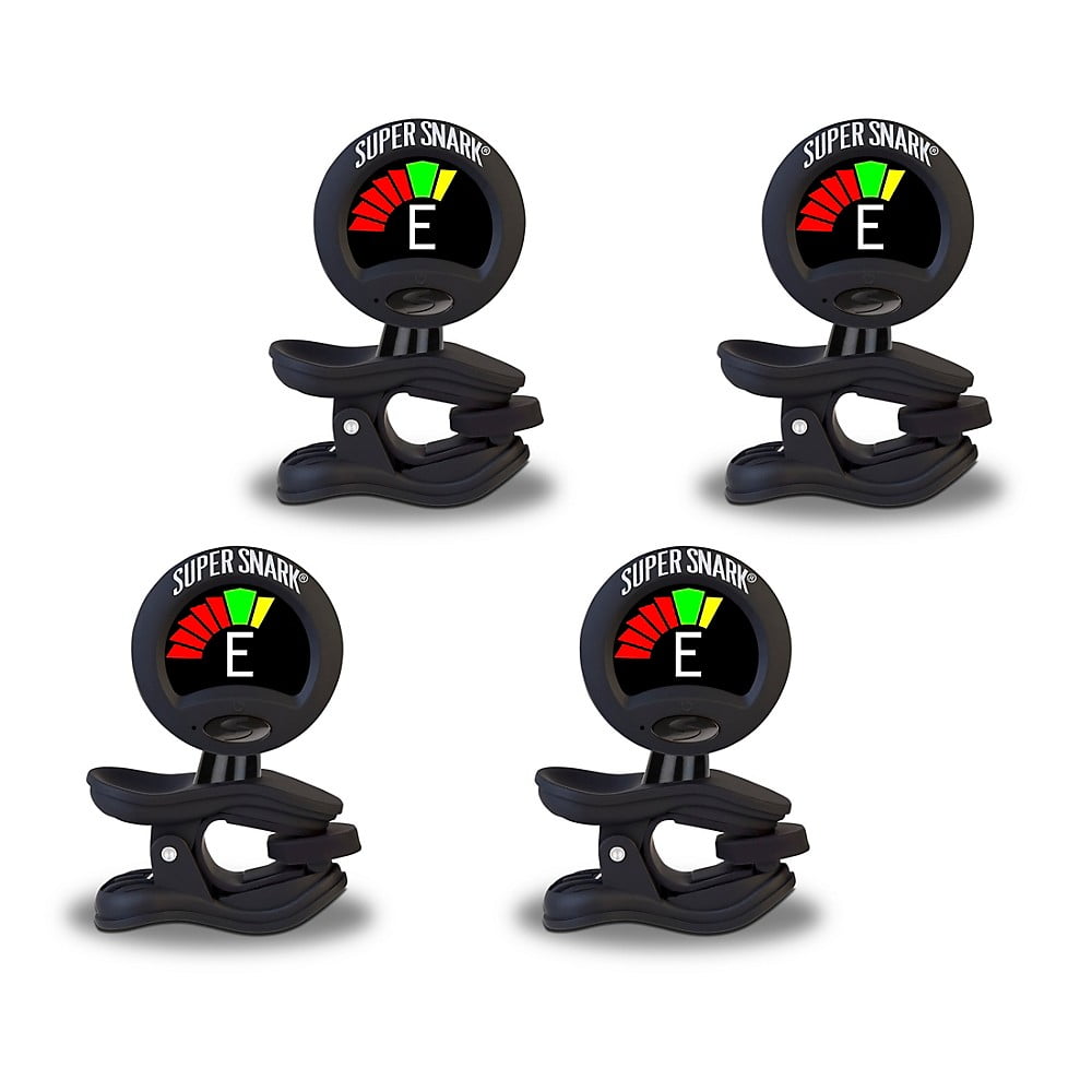 Snark Super Snark Clip-On Tuner 4-Pack Black - Walmart.com