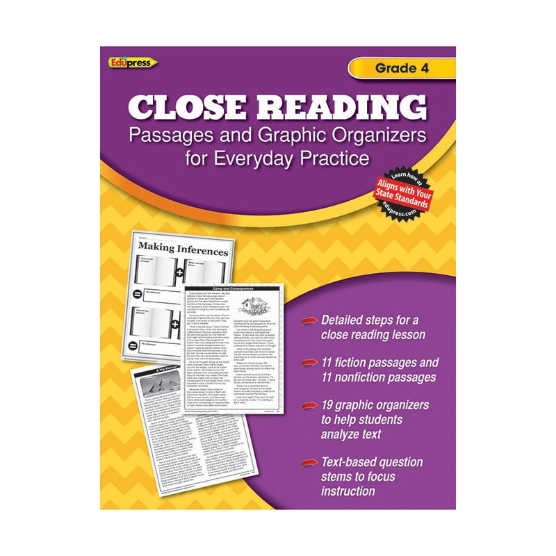Edupress Close Reading Practice Book - Grade 4 - Walmart.com