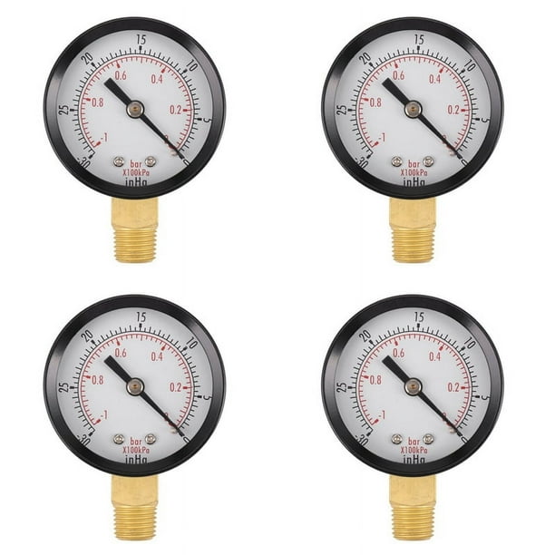 4X 0 - -30inHg 0 - -1bar Mini Esfera Probador de Presion Atmosferica ...