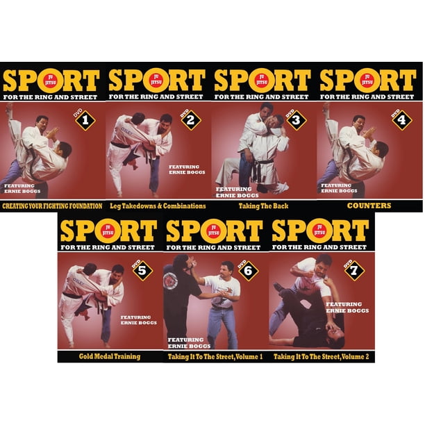 7 DVD Set Sport Jiu-Jitsu Ring & Street Fighting - Ernie Boggs mma bjj ...