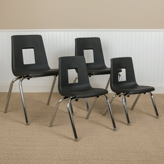 Black Student Stack Chair 18" - Walmart.com