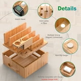 BambuMate Bamboo Charging Dock for Multiple Devices: Desktop Phone ...