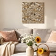 Brick Canvas Wall Art for Living Room, Abstract Multi Colored Brick ...