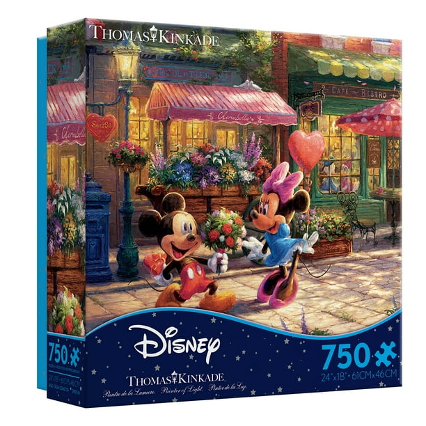 Ceaco 750-Piece Thomas Kinkade Disney Collection Mickey & Minnie ...