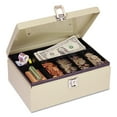 MMF Metal Lockable Security Box Safe for Papers, Insulated Steel, Sand ...