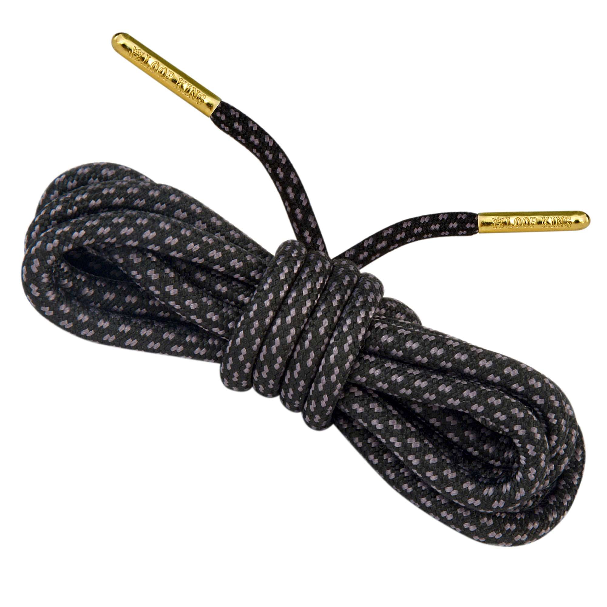 Loop King Laces Rope Shoe Laces with Metal Aglet Tips for Men Women ...