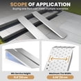 Aluminum alloy ramp prop, suitable for carts and motorcycles going down ...