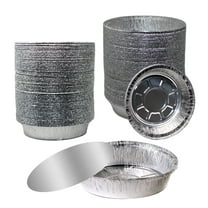 EcoQuality [500 Pack] 6 Inch Disposable Aluminum Foil Pans with Lids ...