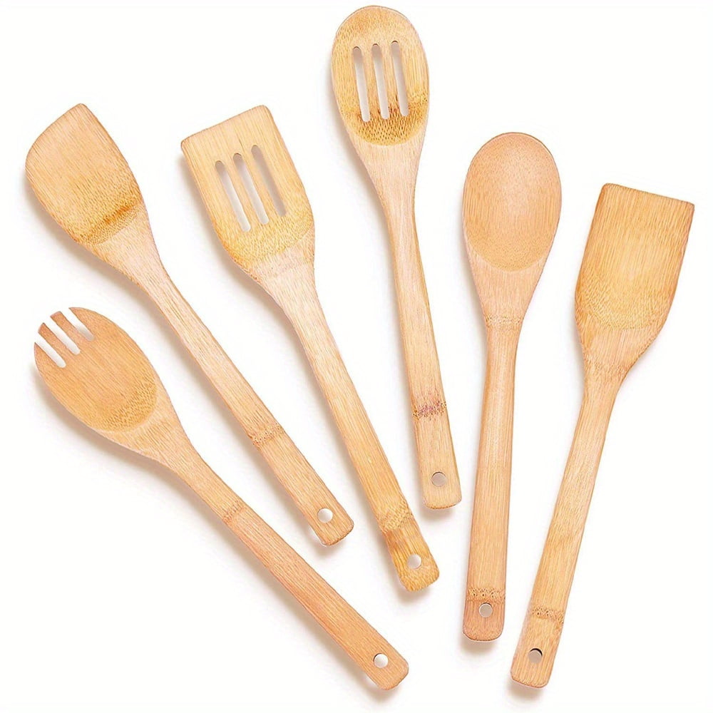 Click here for Yoptop 6-Piece Premium Bamboo Cooking Utensils Set... prices