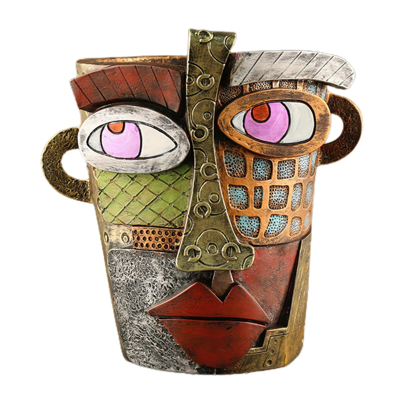 Click here for Almencla Abstract Face Plant Pot Resin Flower Vase... prices