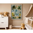 Affixzi Elephant Wall Art, Jungle Animal Illustration, Safari Animal ...