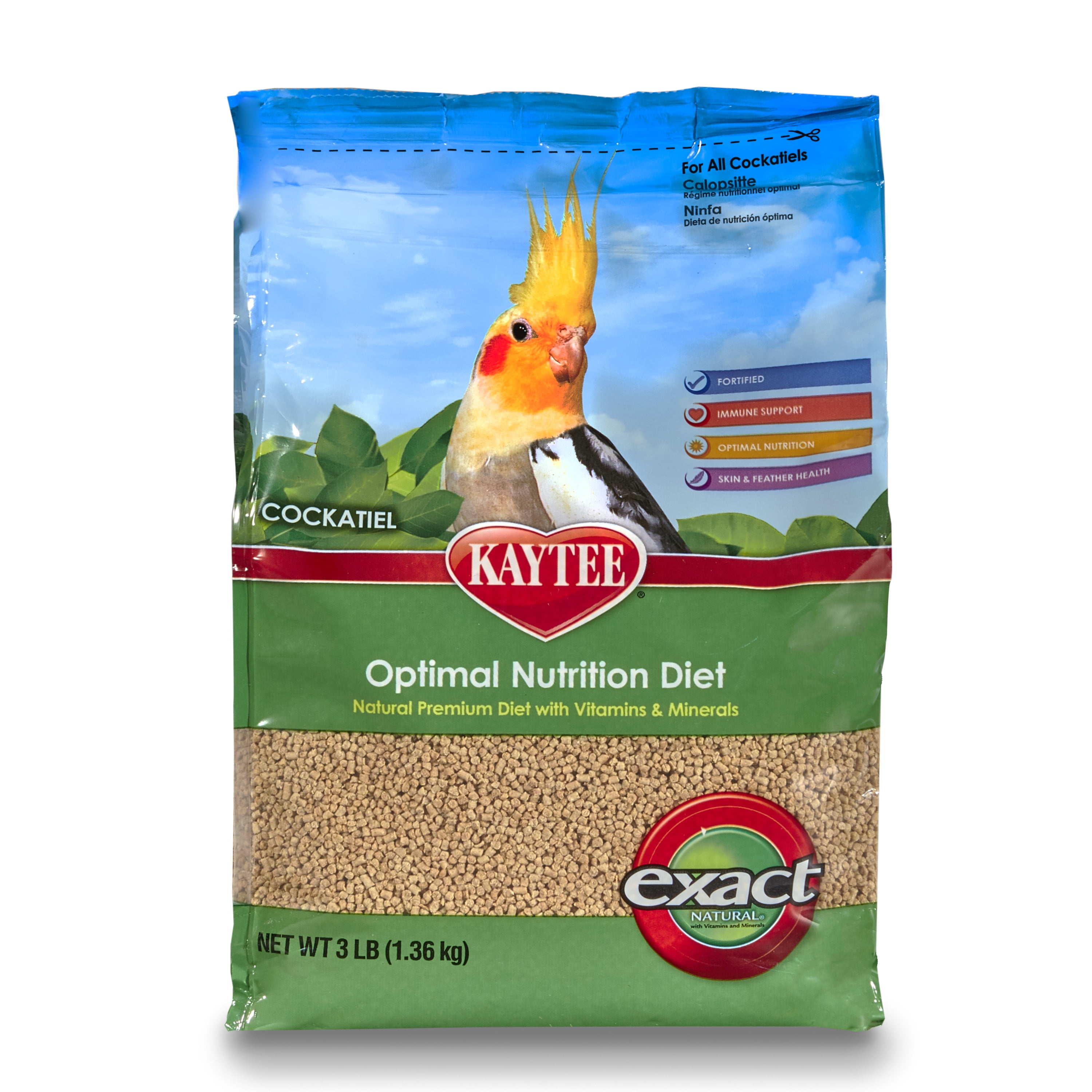Kaytee Exact Natural-- Cockatiel 3 lb - Walmart.com