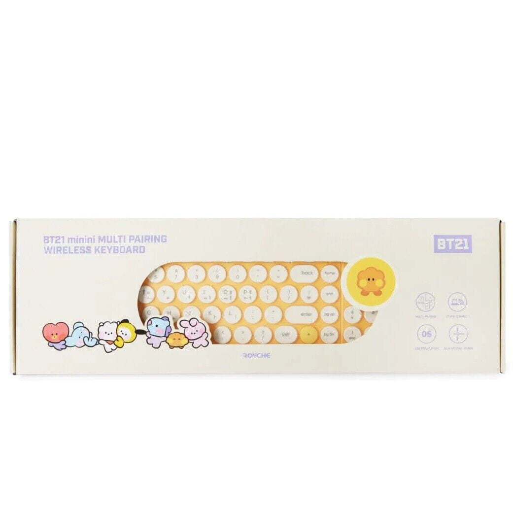 BT21 MININI multi-pairing wireless keyboard by BTS (Shooky) - Walmart.com