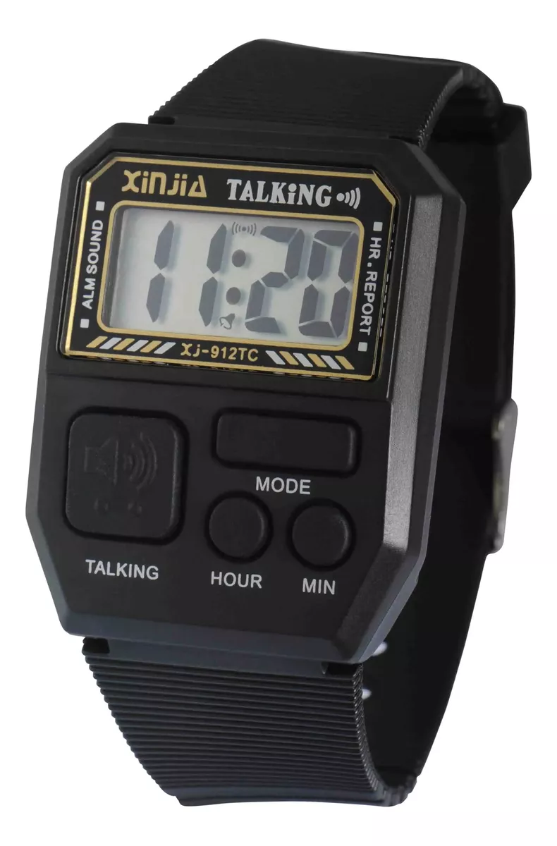 Reloj Talking Negro Parlante Dice Hora Con Voz En Español | Bodega ...