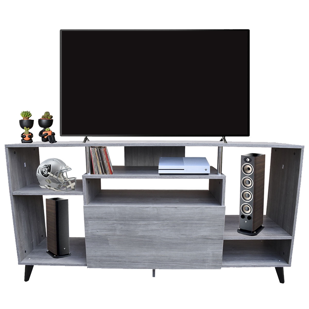 Mueble para TV de 70" Gris Storm Centro de entretenimiento Hogare Ibiza ...