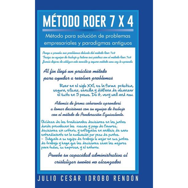 Metodo Roer 7 X 4 : Metodo Para Solucion de Problemas Empresariales y ...
