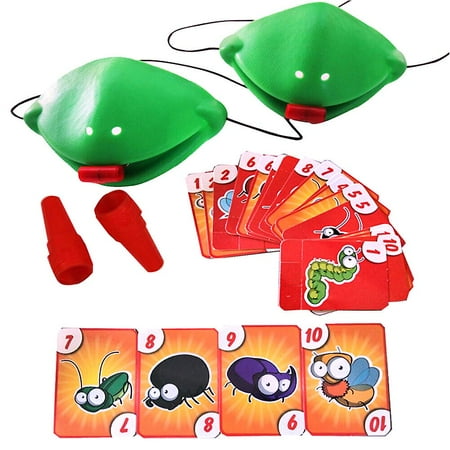 Chameleon Tongue Mask Bug Catch Quick Draw Funny Card Kids Family Party ...