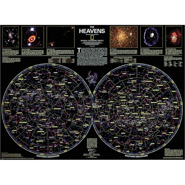 National Geographic RE00602060 Map Of The Heavens - Walmart.com
