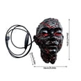 3D Illusion LED Wall Light, Gothic Cracked Lava Face Sconce with Red ...