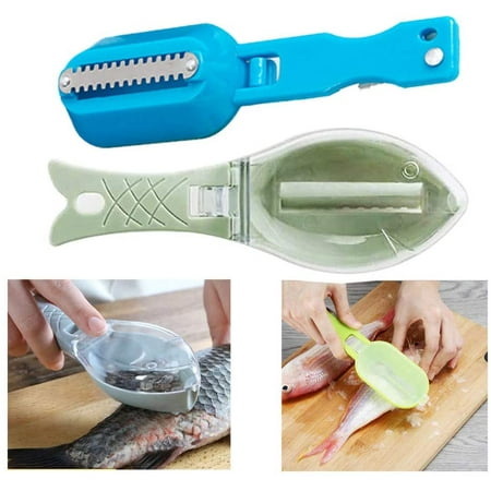 Fish scale scraper with lid, quick removal of fish skin cutter ...