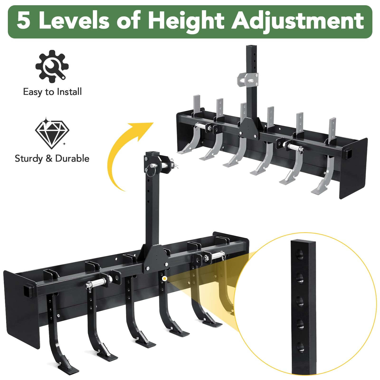 Click here for Beesclover 55 Box Blade For Tractor  Box Scraper F... prices