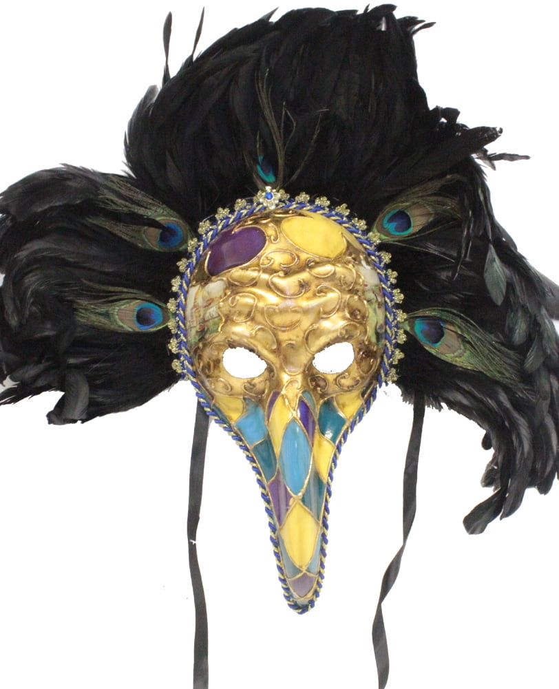 FEATHERED BIG BIRD MASK - Carnival Masks - MASQUERADE - Walmart.com