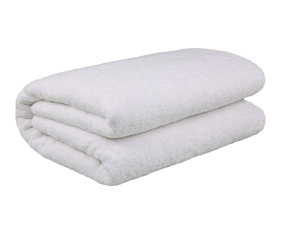 Toallas Extra Grandes Blancas MELOCOTTON HOGAR Linea Hotelera 190x90cm ...