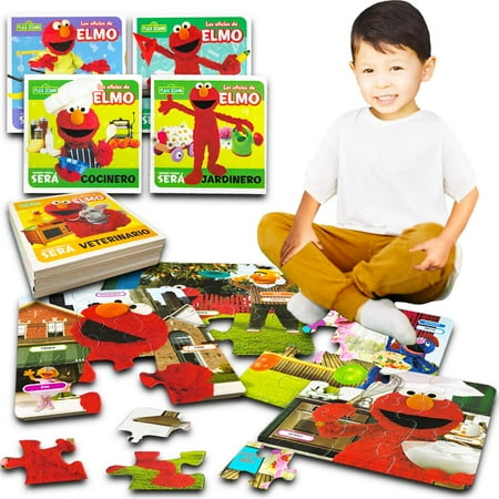 Sesame Street Spanish Jigsaw Puzzle Set - 20 Plaza Sesamo Jigsaw ...