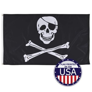 Vispronet 3ft x 5ft Ghost Ship Jolly Roger Pirate Flag, Indoor ...
