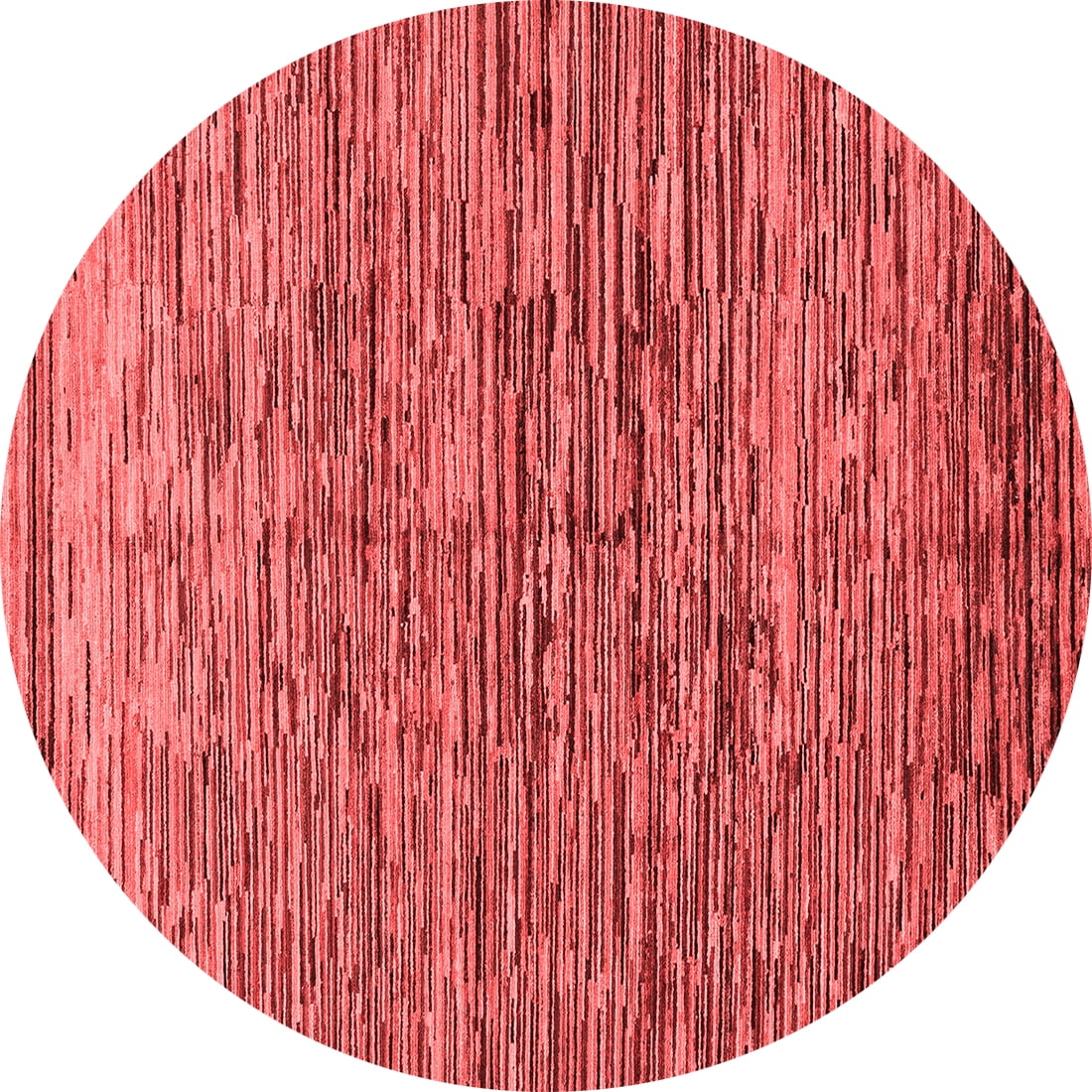 Ahgly Company Indoor Round Abstract Red Modern Area Rugs, 8' Round ...