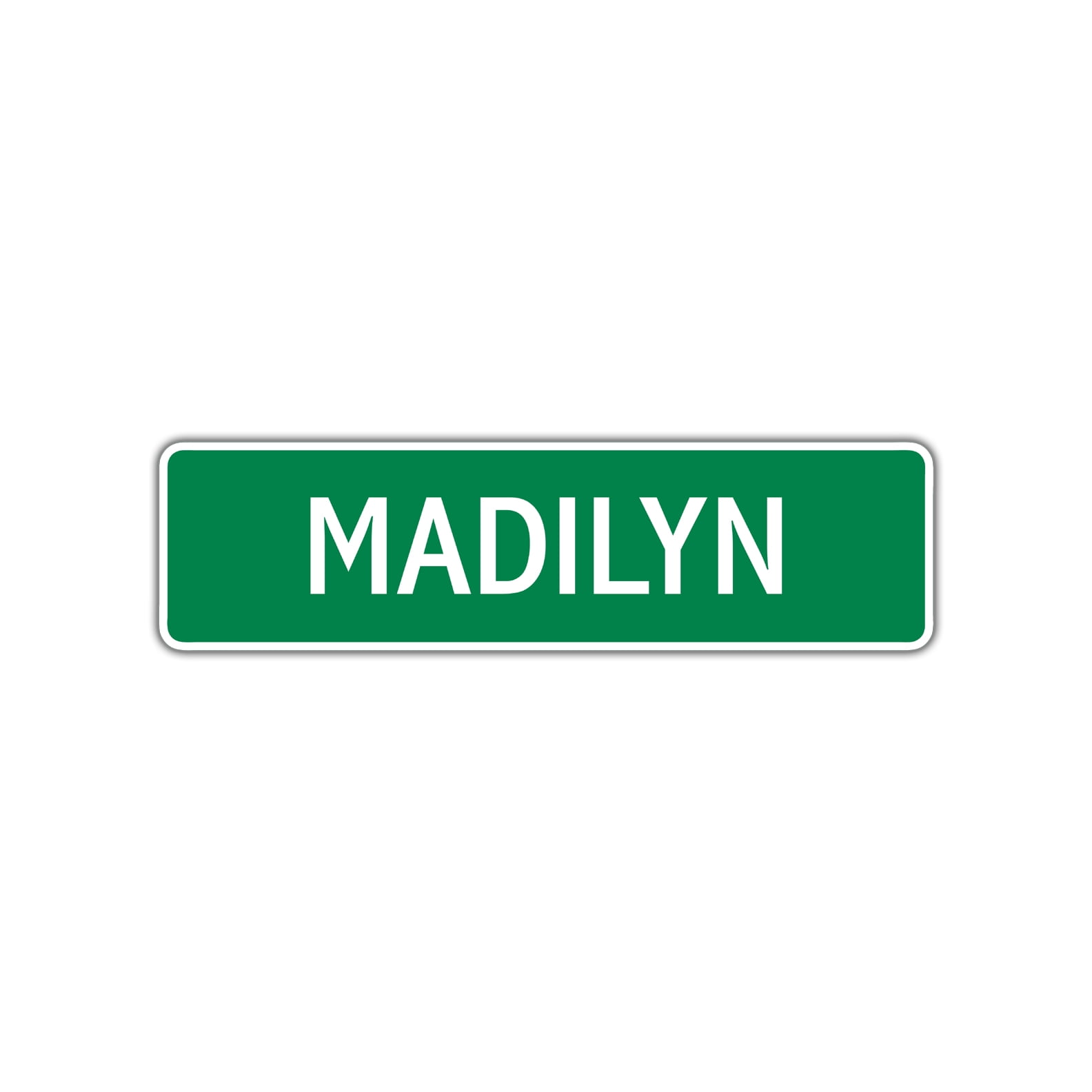 Madilyn Girls Letter Printed Label Indoor Outdoor Children Name Wall ...