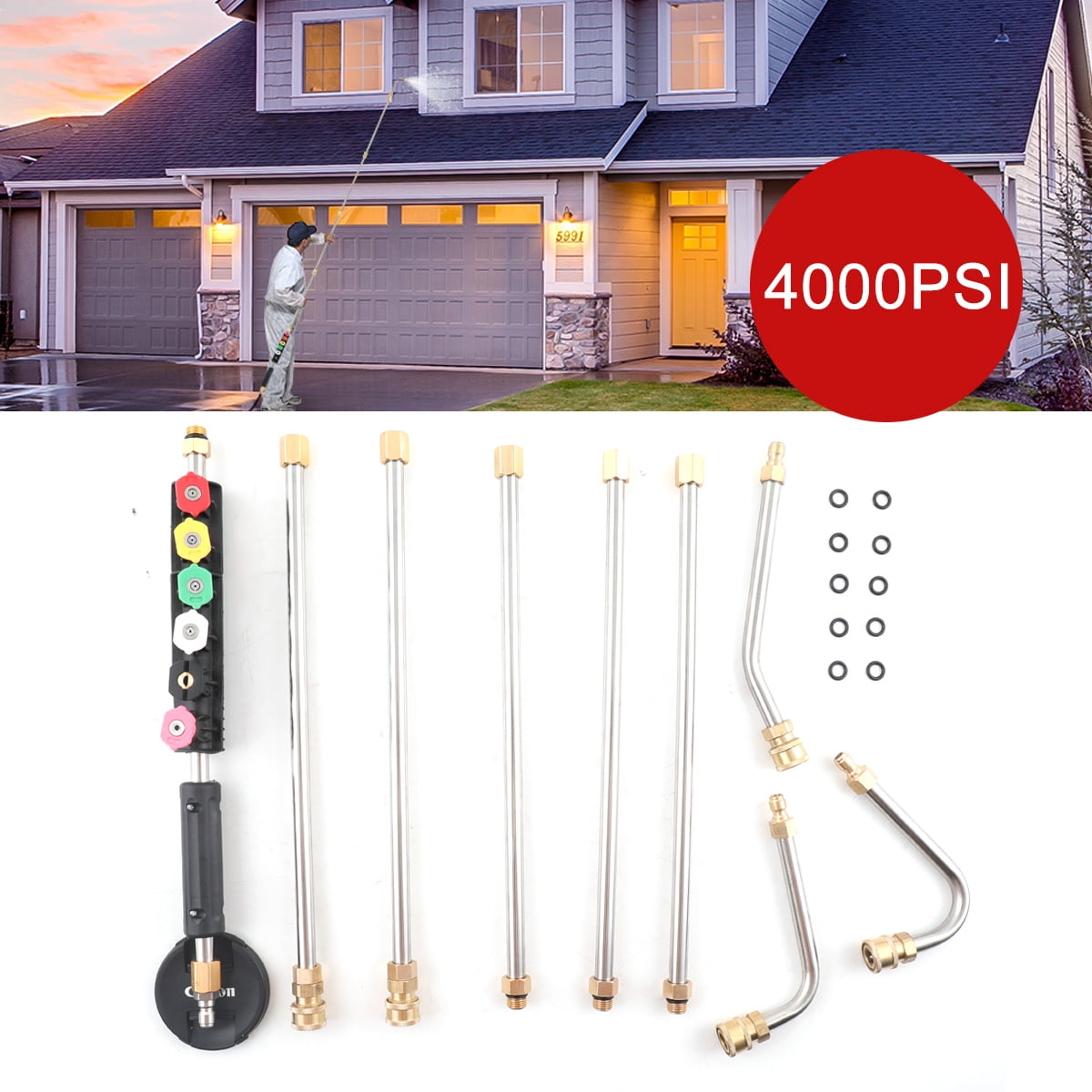 ECUTEE Pressure Washer Extension Wands Lance Gutter Cleaner Tool ...