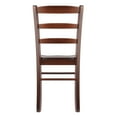 Winsome Wood Benjamin Ladder-Back Chairs, 2-PC Set, Walnut Finish ...