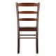 Winsome Wood Benjamin Ladder-Back Chairs, 2-PC Set, Walnut Finish ...