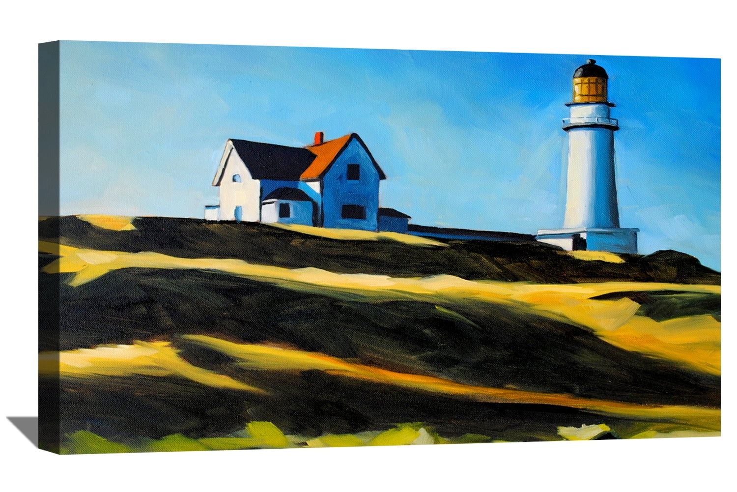 Edward Hopper Painting Art Print Beacon Canvas Art Framed Wall Art ...
