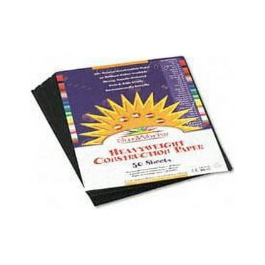 Tru-Ray Extra Large Construction Paper, 24 x 36 Inches, Black, 50 ...