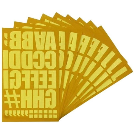 Iron on Transfer Gold 2 Inch Flock Letters, 9 Sheet (Gold) | Walmart Canada