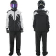 VIKAMAKA Motorcycle Men's Hooded Reflective Rain Suit, Waterproof ...