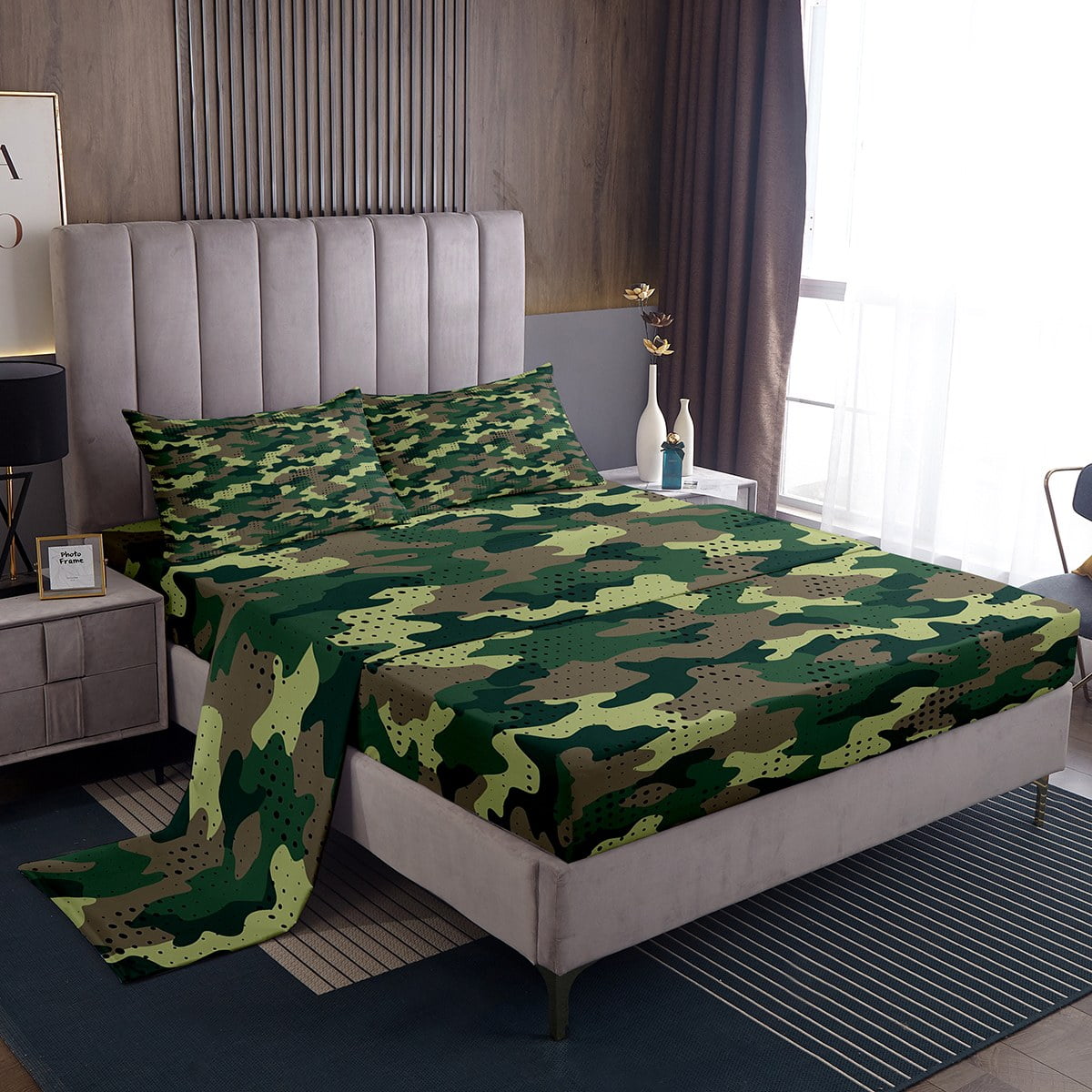 Erosebridal Military Army Sheet Set Full, Modern Camouflage Bedding ...