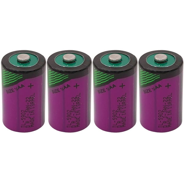 4-Pack Hi-Capacity Batteries for TADIRAN TL-5902 3.6V 1/2 AA ER14250 ...
