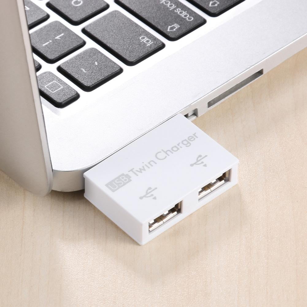 Usb 2.0 Macho A Doble Cargador Dual 2 Puertos Usb Splitter Hub ...