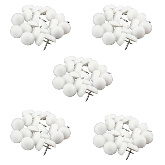 200X 20mm Felt Feet Pad Skid Glide Nail Protector Furniture Chair Table ...