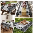 Aztec Gray Geometric Pattern Table Cloth 52x70in, Waterproof Rectangle ...