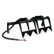 Titan Attachments 60in Economy Grapple Bucket Attachment Fits John Deere Tractors, 3/8in Thick ...