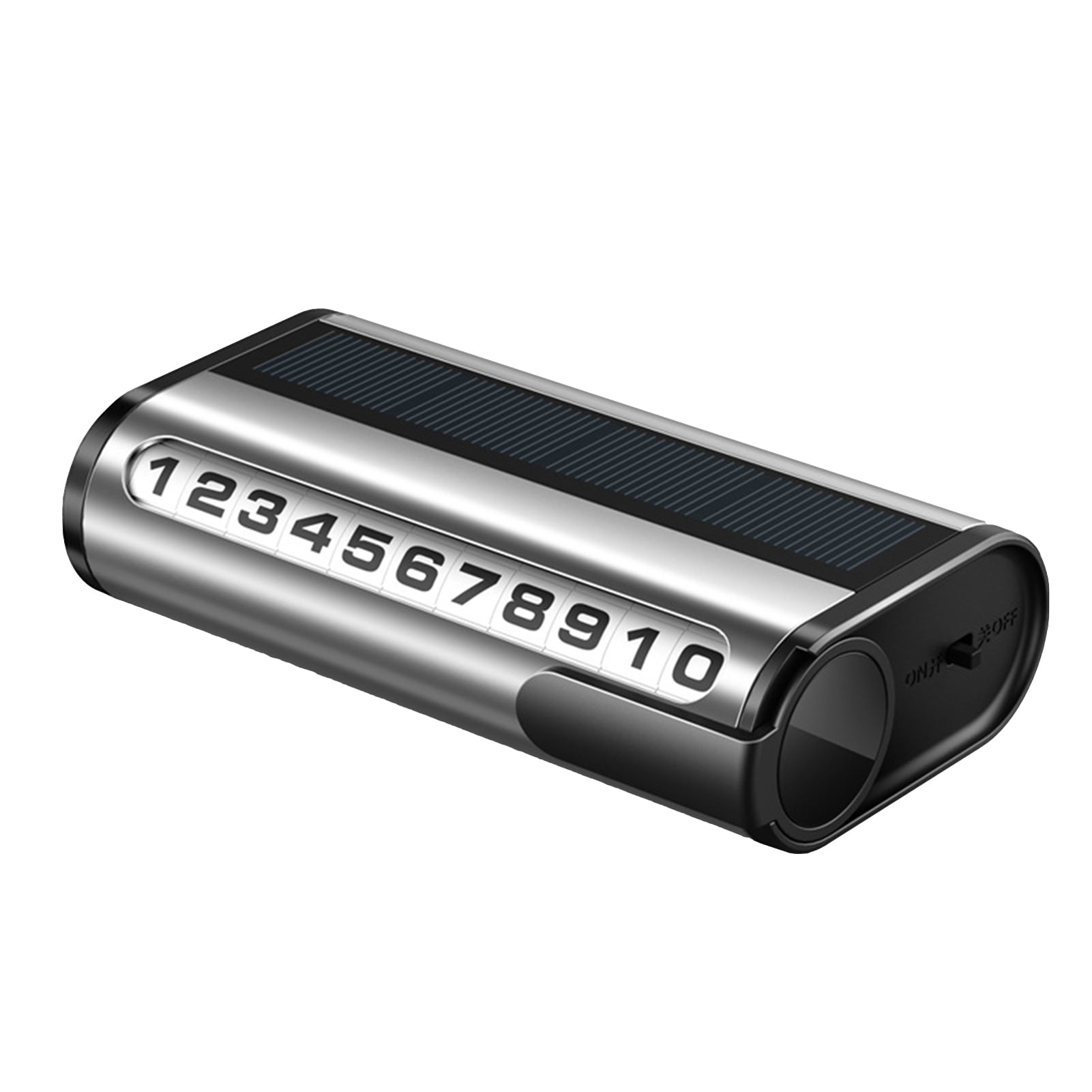 Pnellth Parking Number Plate Solar Scroll Wheel Adjustment Glow-in-the ...