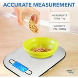 Smart Weigh Digital Food Scale Grams and Ounces - Sound Beep Feedback ...