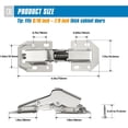 ThrottleT-10 Pack Soft Close Hidden Hinges Surface Mount Kitchen ...