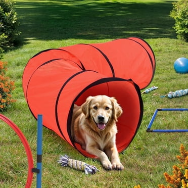 Pefilos 4 Pack Adjustable Dog Agility Training Obstacle Set with Weaves ...