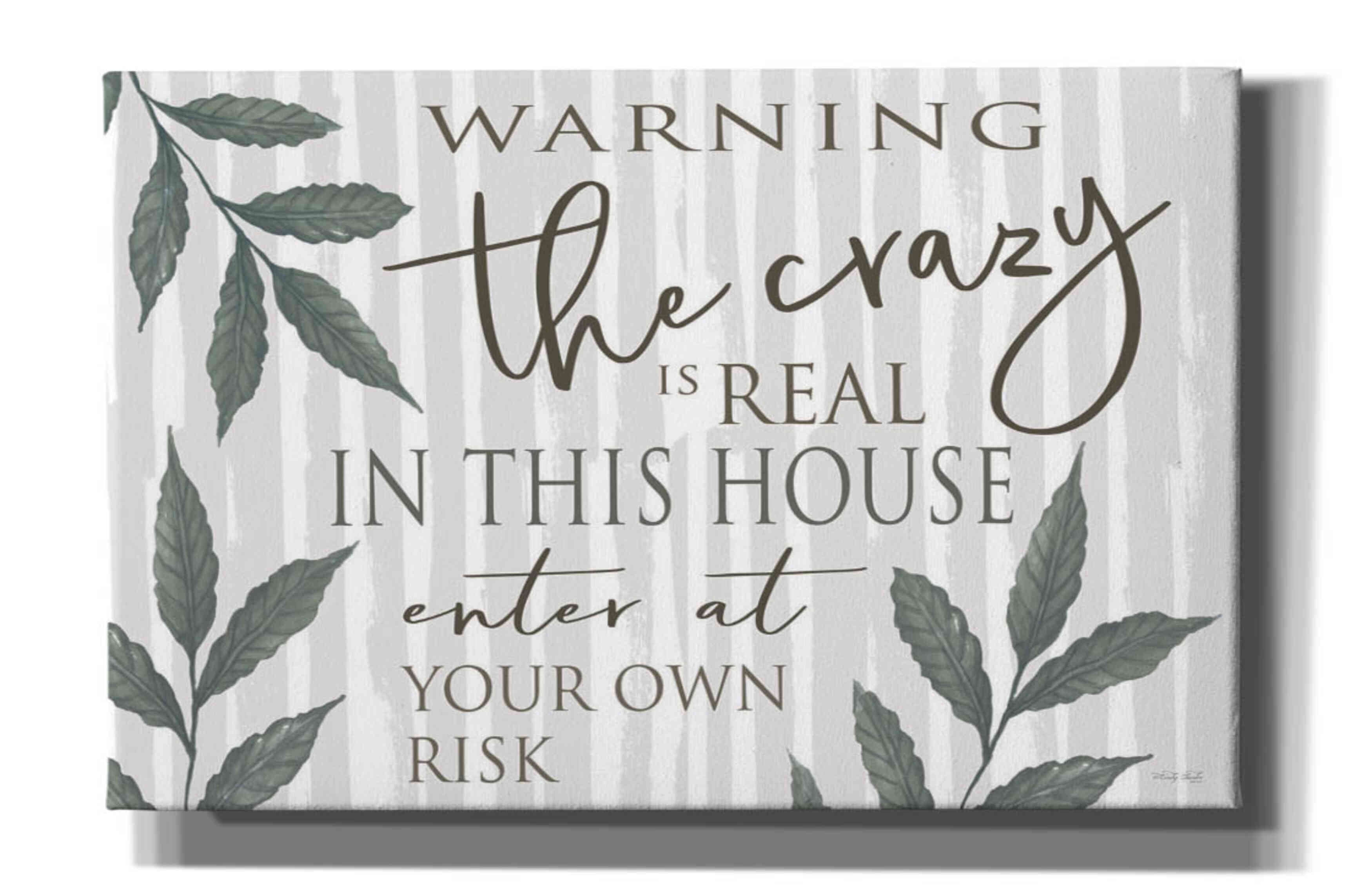 Epic Graffiti 'The Crazy Is Real' by Cindy Jacobs, Giclee Canvas Wall ...