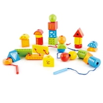 Hape String-Along Shapes Stacking Game, 32 Pieces - Walmart.com